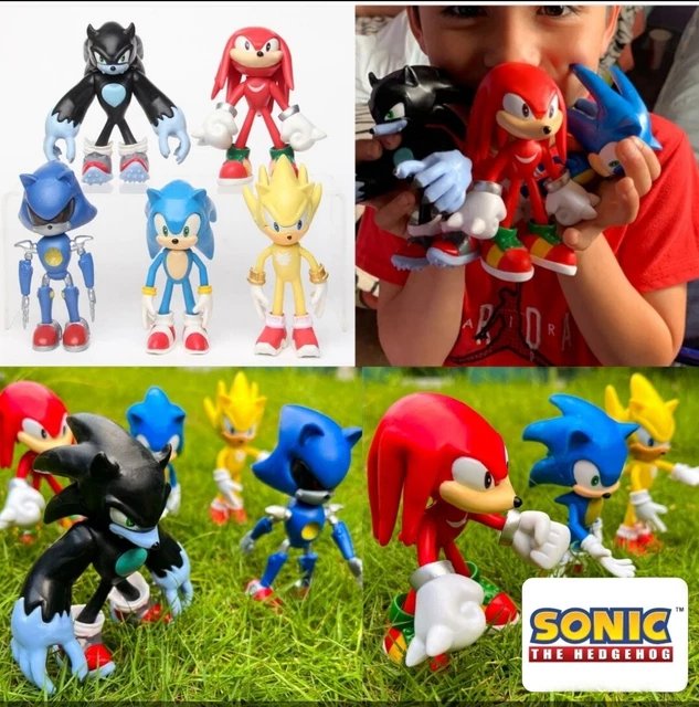 5 FIGURINES SONIC Le Hérisson Lot De 5 Pcs Super Sonic Robot Garou ...