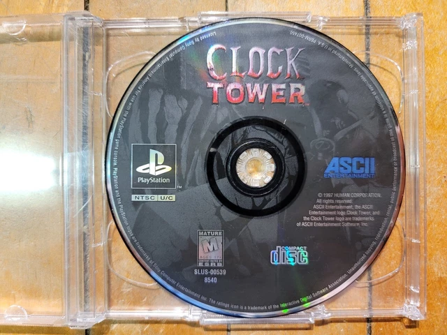 CLOCK TOWER DISC PlayStation PS1 Video Game RARE $199.99 - PicClick AU