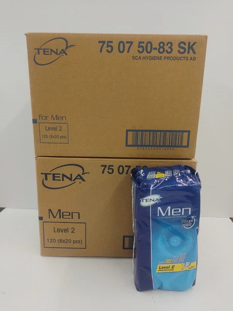 TENA MEN LEVEL 2 Protection Pads x12 Packs-New Condition (HC4) £5.00 ...