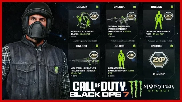 CALL OF DUTY Black Ops 7 Monster Energy 1x Code Skins COD BO7 £2.99 ...