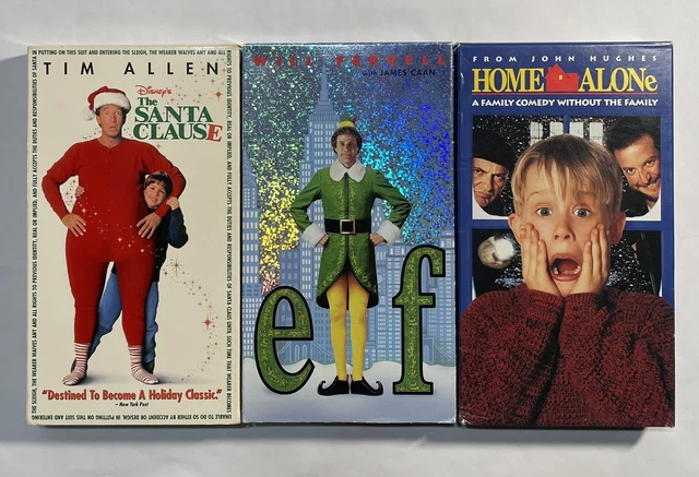 CHRISTMAS VHS LOT - ELF, The Santa Clause & Home Alone - Classic Family ...