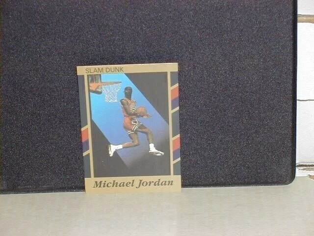 MICHAEL JORDAN CHICAGO Bulls Slam Dunk Cards #6 BEAUTÉ DUNKING RARE ...