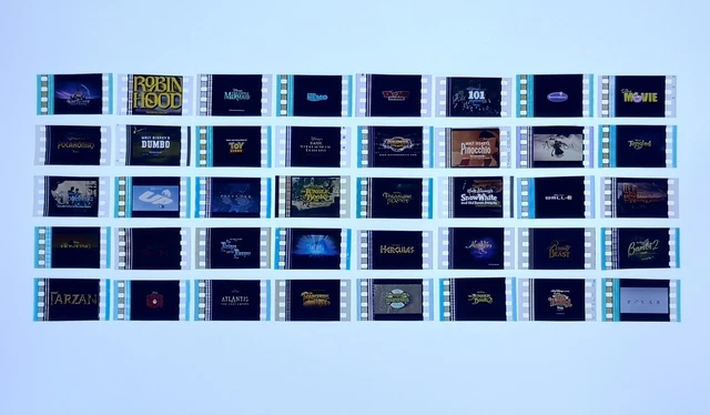 WALT DISNEY PIXAR Animated 35mm Film Cells Cinema Mixed Titles ...