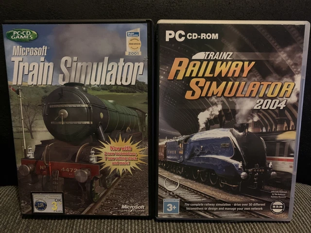 MICROSOFT TRAIN SIMULATOR 2001 PC And Trainz Railway Simulator 2004 PC ...