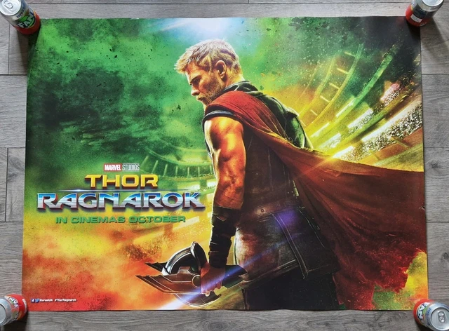 THOR RAGNAROK (2017) Original Cinema Movie Film Quad Poster - Marvel ...