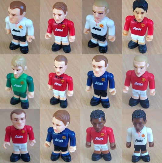 MICRO FOOTBALL PLAYER Model Figure Manchester United - Various Multi ...