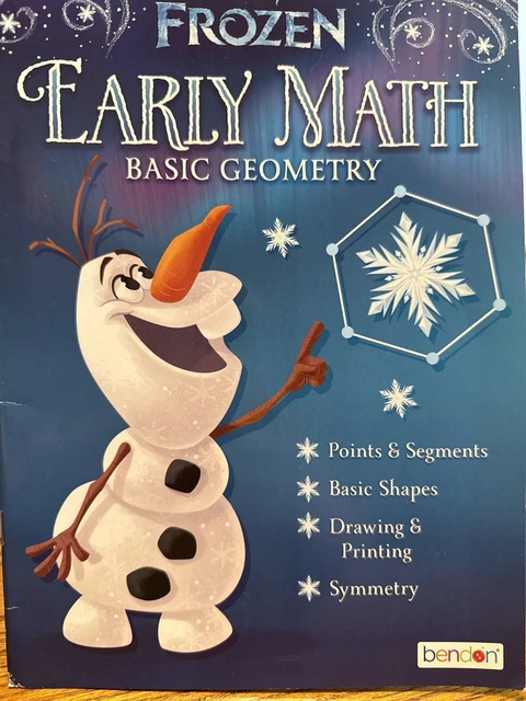 FROZEN EARLY MATH Basic Geometry Workbook Disney Bendon Olaf £5.20 ...