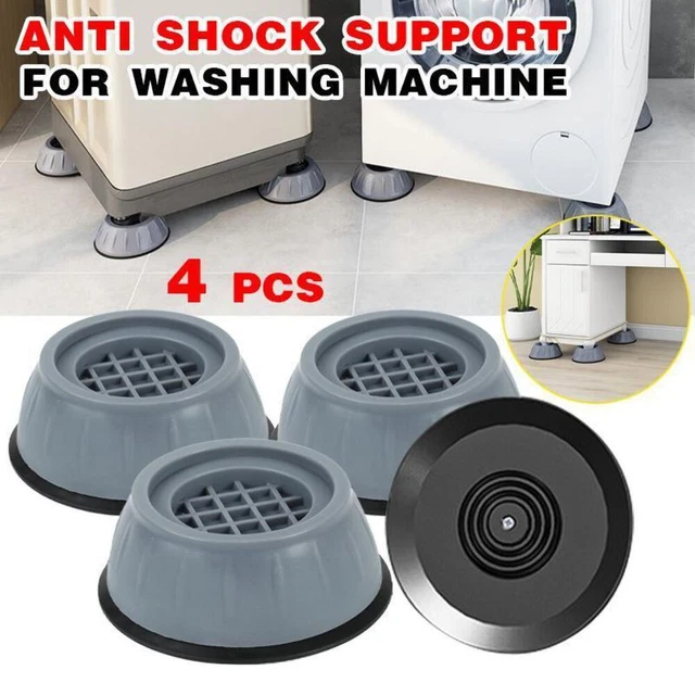4X WASHING MACHINE Support Pads Anti Vibration Leg Stopper Foot Pad ...