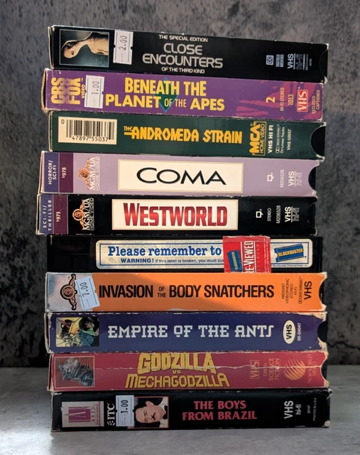 70S SCIFI HORROR vhs lot. A Boy and His Dog, Andromeda Strain ...
