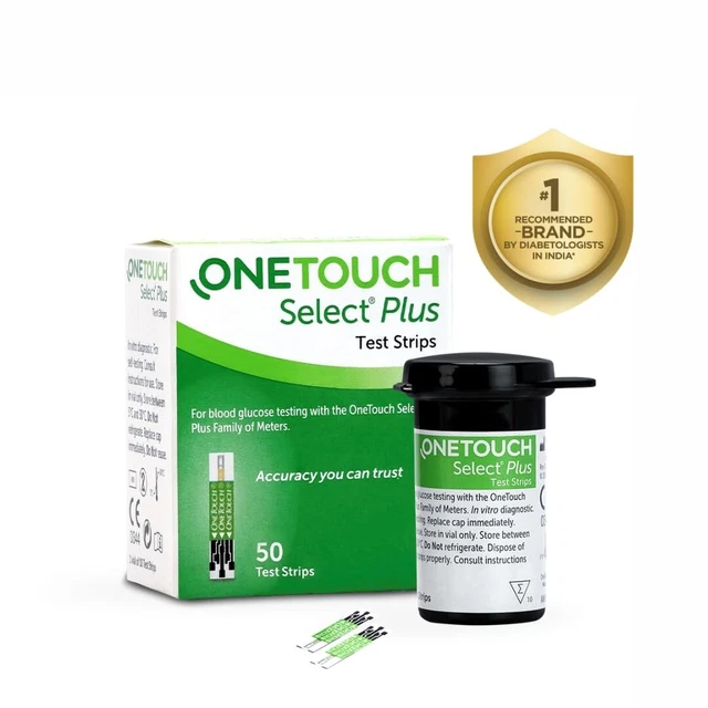 BANDELETTES DE TEST OneTouch Select Plus | Paquet de 50 bandelettes ...