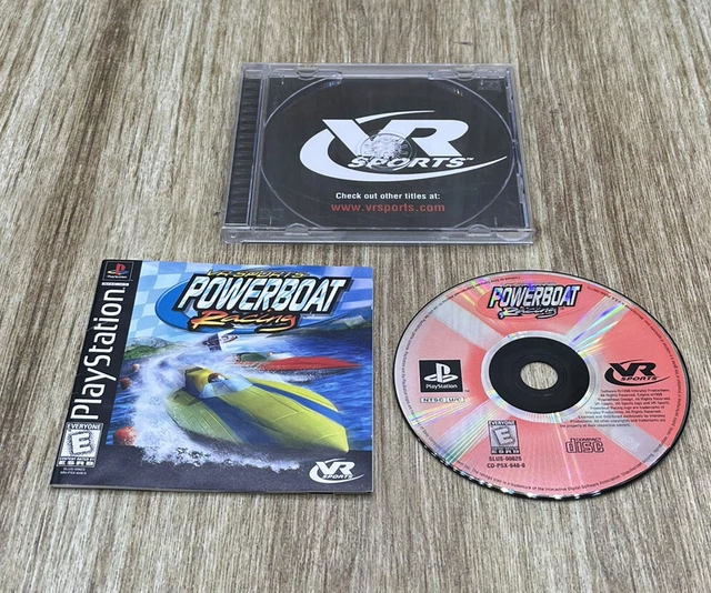 VR SPORTS POWERBOAT Racing PlayStation 1 PS1 Complete CIB Black Label ...