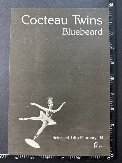 COCTEAU TWINS - BLUEBEARD BW 11X8" Press Advert Mini Poster M32 £7.99 - PicClick UK