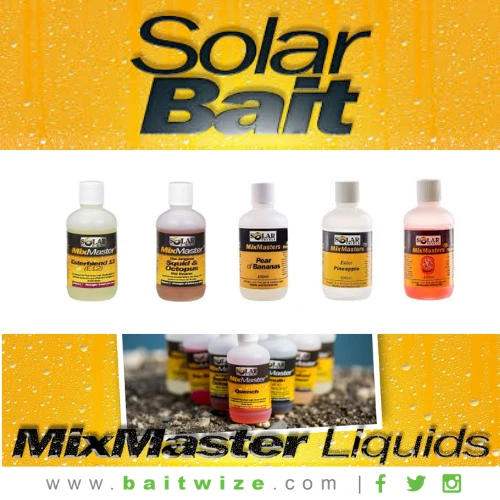 BRAND NEW SOLAR Tackle Mixmaster Liquid Flavour Range - 100ml Bottles ...