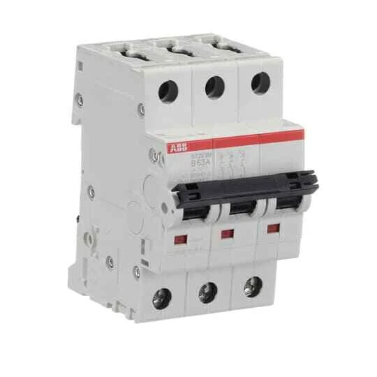ST203M-B63, ABB, MINIATURE Circuit Breaker B-Char., 5kA, 63A, 3P $153. ...