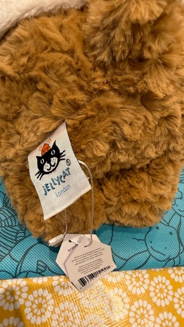 JELLYCAT LOVELY BARTHOLOMEW Bear Bathrobe Plush Bear Brand New Dust Bag ...