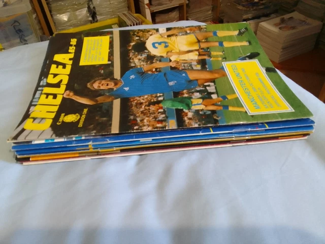 MANCHESTER UNITED X 10 Away Football Programmes (Bulk Lot 4) All Listed ...