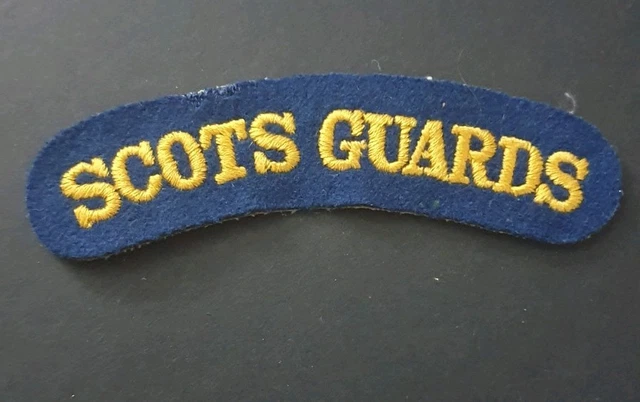 BRITISH ARMY - WW2 - Scots Guards - Cloth Shoulder Title. £15.06 ...