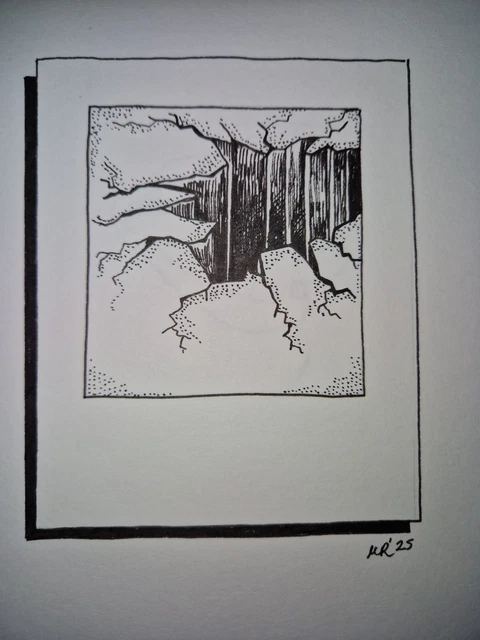 ORIGINAL INK ILLUSTRATION: Polaroid: 'Deep 2025' by Michelle Ranson £10 ...