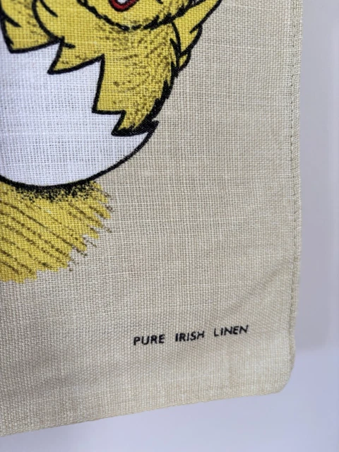 DUNMOY VINTAGE PURE Irish Linen Chickens Tea Towel. £6.52 - PicClick UK
