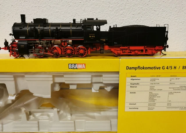BRAWA MODELL (40104) Dampflok BR 56 der DRG (ex. bay. G 4/5 H) - rar ...