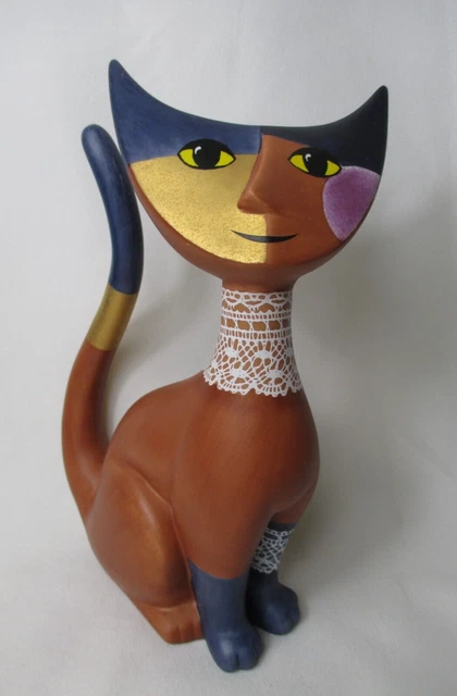 ALTE VINTAGE GOEBEL Biskuitporzellan Cappuccino Katze von Rosina Wachtmeister EUR 69,00 ...