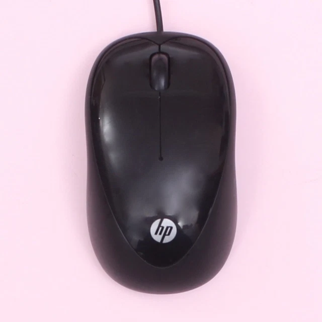 GENUINE BLACK HP Mini USB Optical Computer Mouse w/ Scroll Wheel [A3N ...