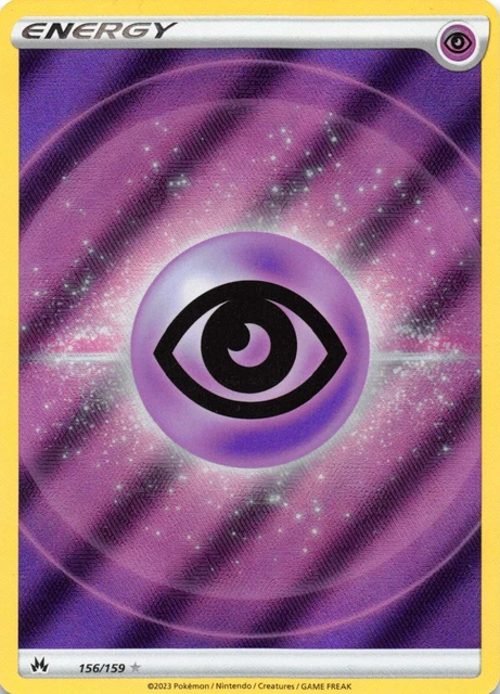 PSYCHIC ENERGY TEXTURE Full Art - Pokémon Crown Zenith 156/159 $6.50 ...