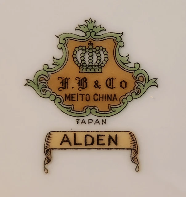 VINTAGE RARE MEITO China ALDEN Dinner Plates Set of 4 Made in Japan £58 ...