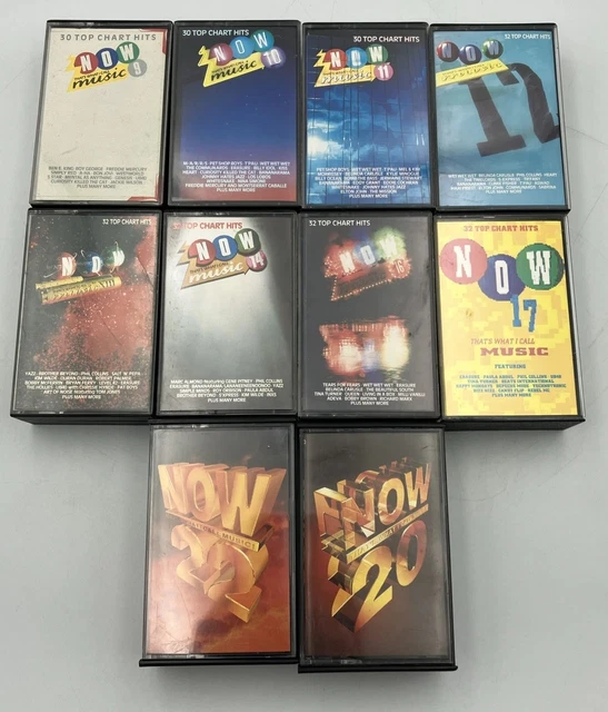 NOW THAT'S WHAT I Call Music Cassette Bundle x 10 Double Tape Album See ...