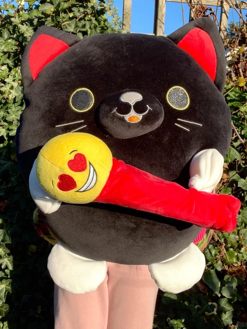 ZURU SNACKLES SUPER Sized 14-inch Luna Black Cat Soft Plush Toy Doll ...