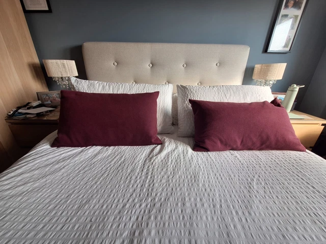 IKEA SULTAN HEGGEDAL European King Bed with Sultan Torod Topper ...