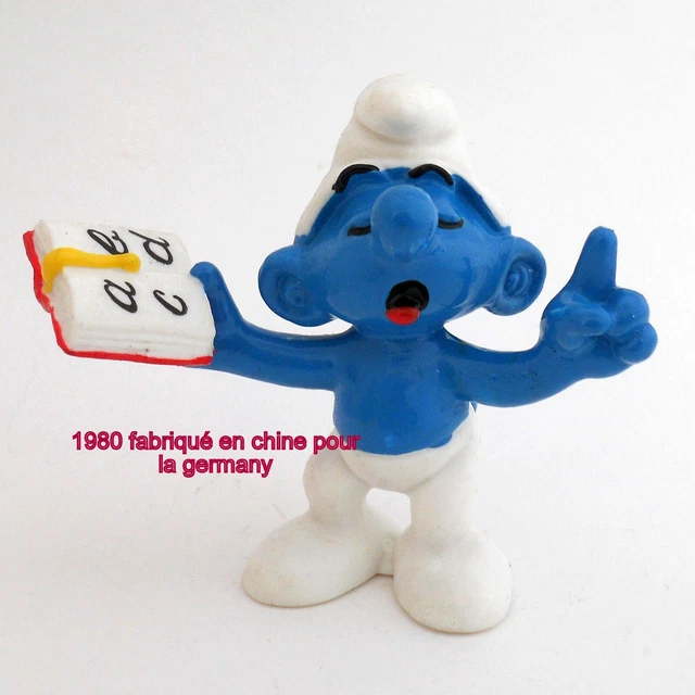 20059 SCHTROUMPF LECTEUR ecrit Smurf schtroumpfette puffi pitufo ...