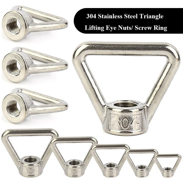 STEEL HOOKING NUT Triangle Nuts Screw Ring Lifting Eye Nuts Eyebolt ...