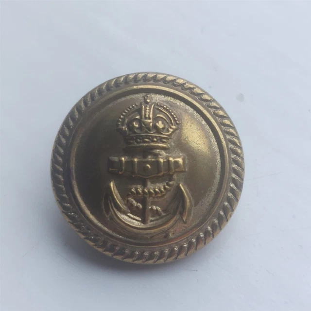 ROYAL NAVY 23MM Button Gaunt Officers Roped Edge KC Kings Crown £5.10 - PicClick UK