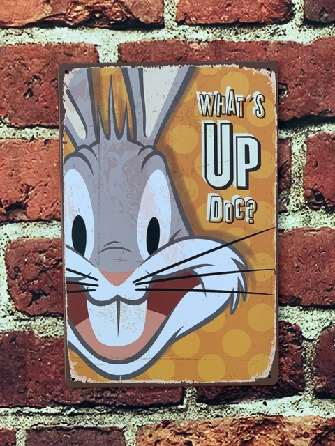 Warner Bros Looney Tunes Bugs Bunny Whats Up Doc Metal Plaque Large 12 X 8 £670 Picclick Uk