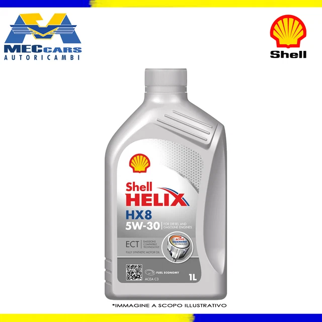 1 LITRO SHELL Helix Hx8 5W30 Ect Olio Motore Vw 504.00 507.00 Audi ...