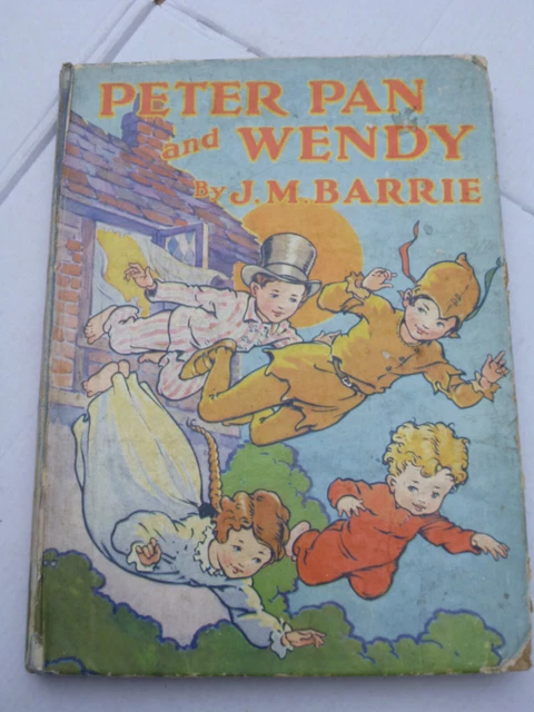 OLD BOOK 1942 Peter Pan Wendy JM Barrie May Byron Mabel Lucie Attwell ...