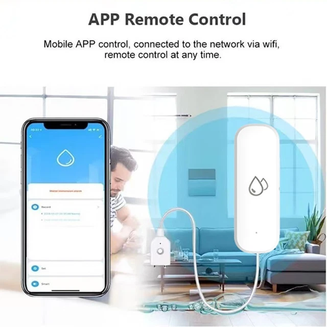 WIFI FLOOD WATER Leakage Detector for Smart Home For Tuya Compatible ...