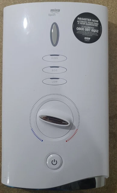 MIRA SPORT MAX with Airboost Manual Electric Shower White 10.8kW UNIT ...