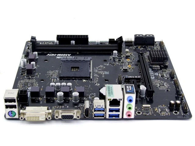 ASROCK A320M-HDV MATX Desktop PC Computer Motherboard AMD Socket/Socket ...