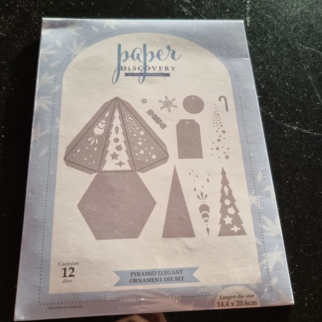 PAPER DISCOVERY - Pyramid Elegant Ornament Die Set 12pcs BNIP £10.99 ...