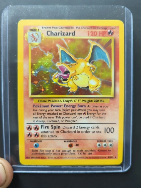 POKÉMON TCG CHARIZARD Base Set 4/102 Holo Unlimited Holo Rare £155.00 ...