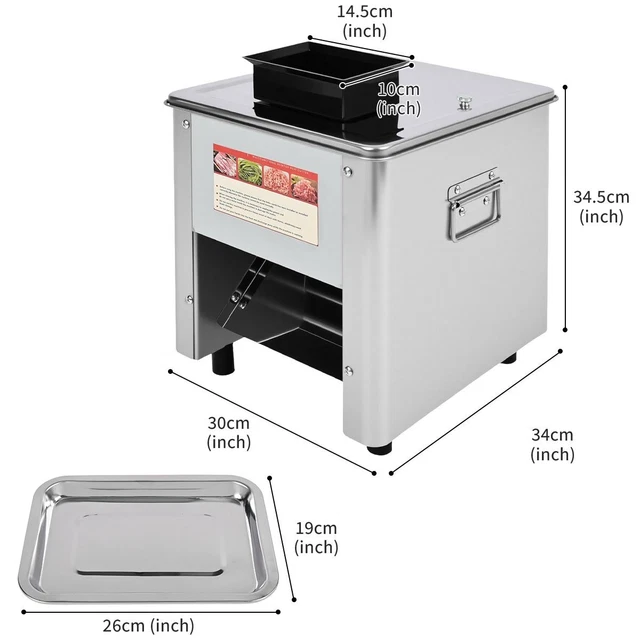 COMMERCIAL ELECTRIC MEAT Cutter Slicer Kitchen Flesh Shredding Cutting ...