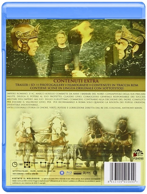 LA CADUTA DELL'IMPERO Romano (Blu-ray) Sophia Loren Stephen Boyd Alec ...
