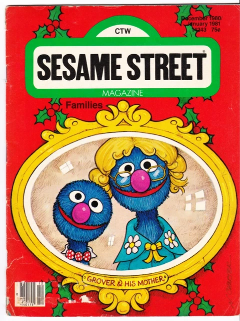 SESAME STREET MAGAZINE December January 1980 Vintage CTW Children's PBS ...