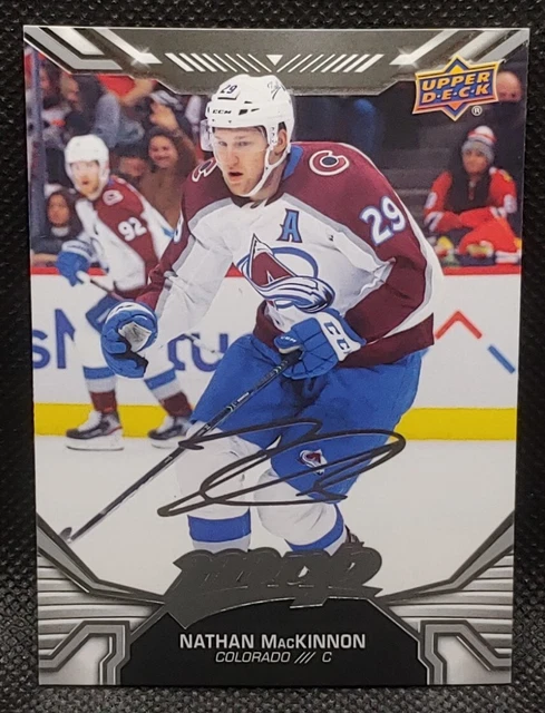 NATHAN MACKINNON 2022-23 UD MVP hockey scénario argent SP #216 ...