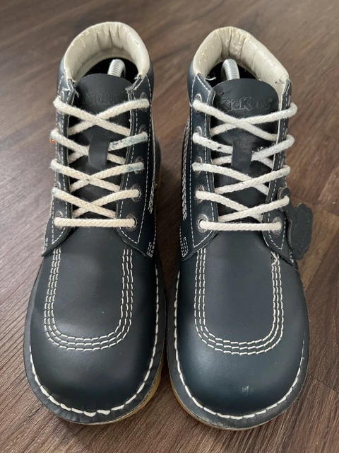 KICKERS KICK CLASSIC Mens Leather Chukka Boots, Navy Blue - Size 6 £52. ...