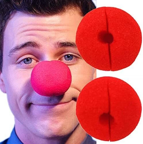 ROTE CLOWN NASEN - Clownsnasen Kindergeburtstag Party Karneval Fasching ...