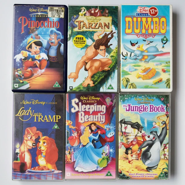 WALT DISNEY VHS BUNDLE - x6 Vhs Tapes Cassets Classics Kids Vintage ...