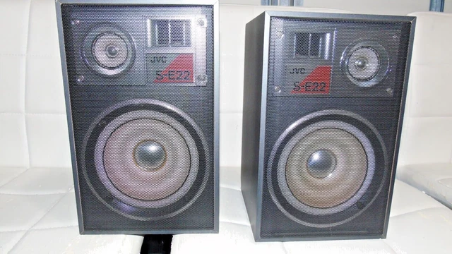 JVC BOOKSHELF SPEAKERS S-E22B 8 Ohms 60W £40.00 - PicClick UK